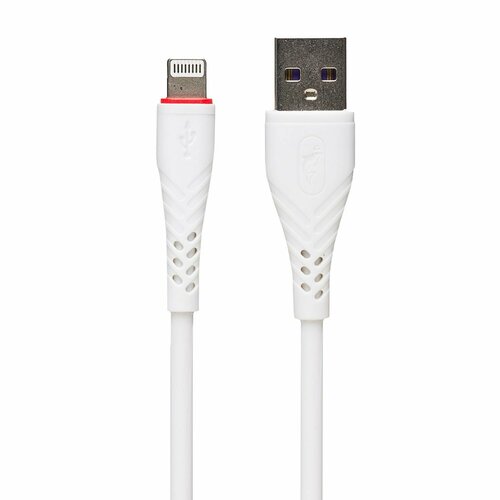 Дата-кабель USB универсальный Lightning SKYDOLPHIN S02L (белый)