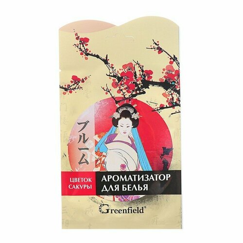 Ароматизатор-освежитель воздуха для белья, Greenfield «Цветок Сакуры» (комплект из 16 шт)
