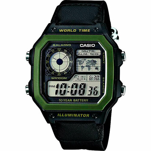 Наручные часы CASIO Collection AE-1200WHB-1B, черный