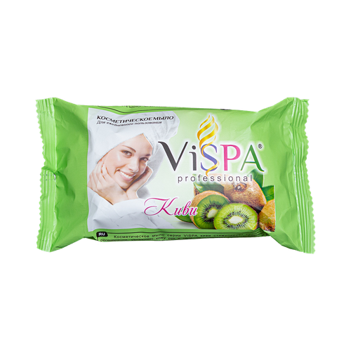 Твердое косметическое мыло "Киви" от бренда "VISPA" весом 170 грамм