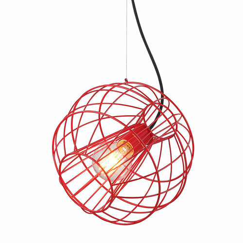 Потолочный светильник Lussole Nampa LSP-9934, E27, 60 Вт, кол-во ламп: 1 шт., цвет: красный