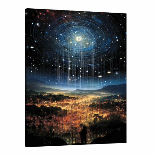 Интерьерная картина 50х70 "Звездные Магнетизмы"