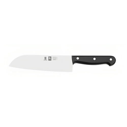 Нож японский Santoku без борозды, ICEL