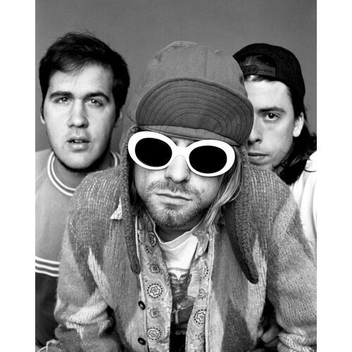 Плакат, постер на бумаге Nirvana-Kurt Cobain/Нирвана-Курт Кобейн. Размер 60 х 84 см
