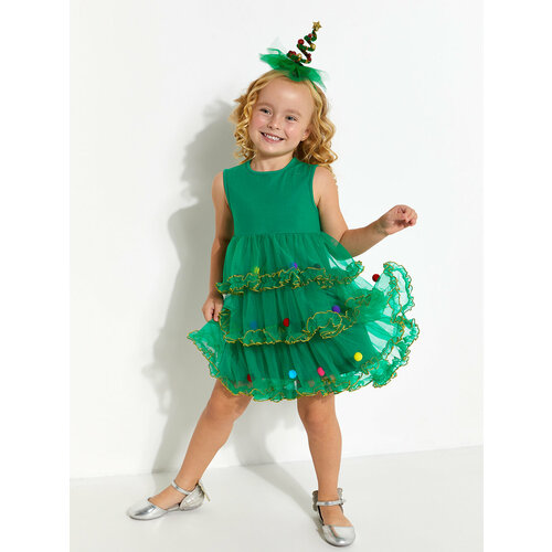 Платье Acoola, размер 110, зеленый