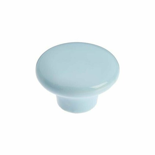 Ручка-кнопка Ceramics 002, керамическая, голубая (комплект из 13 шт)
