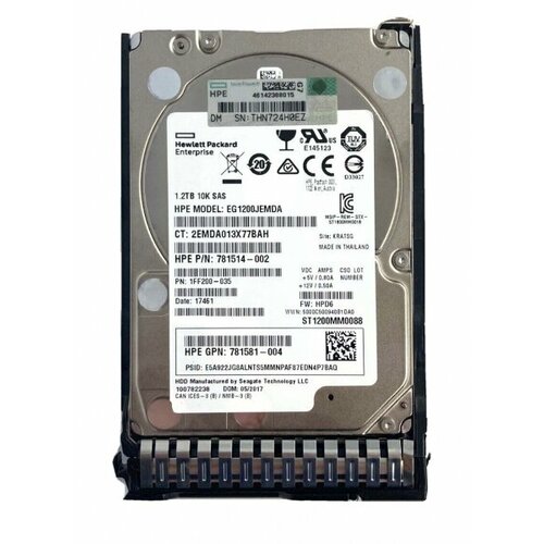 Жесткий диск HP 852606-001 1,2Tb 10000 SAS 2,5" HDD