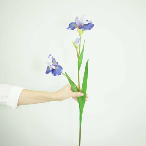 Ирис синий искусственный цветок