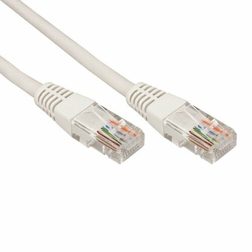 Патч-корд U/UTP, CAT 5e, RJ45-RJ45, 26AWG, LSZH, серый, 2м REXANT, цена за 1 шт