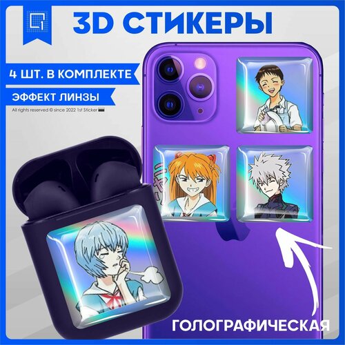 3D Наклейки на телефон Евангелион