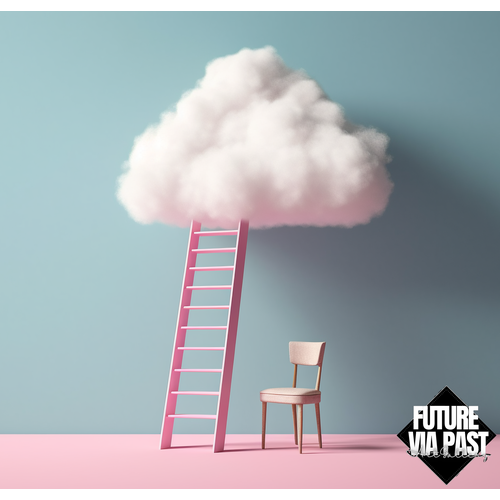Интерьерная картина "Лестница в небо" от бренда FutureViaPast 30х40