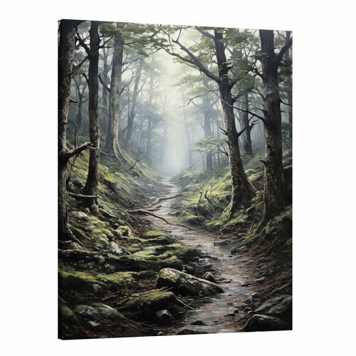 Интерьерная картина 50х70 "Лесные прогулки"