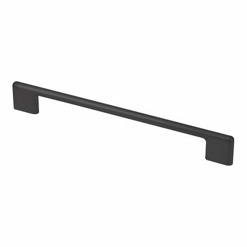 Ручка-скоба мебельная CAPRI C=160 мм черная матовая