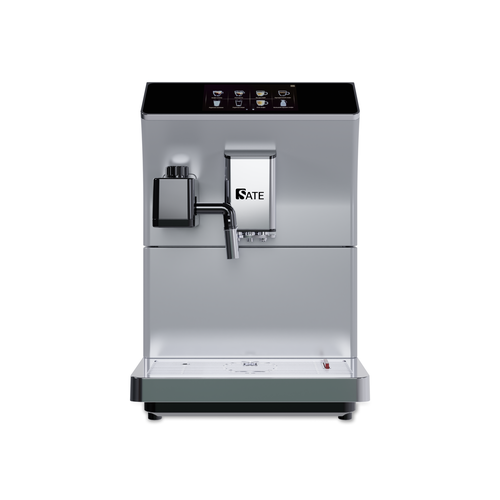 Автоматическая зерновая кофемашина SATE CT-200 с сенсорным экраном, серебро