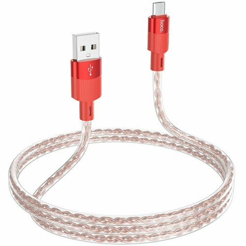 Дата-кабель Hoco X99 USB-MicroUSB, 1 м, красный