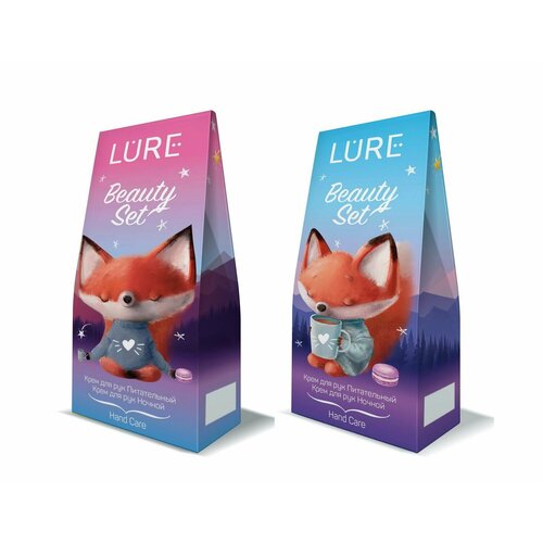 Подарочный набор LURE HAND CARE: BIO-крем для рук Питательный с маслом ши и D-пантенолом 40 мл + BIO-крем для рук Ночной 40 мл