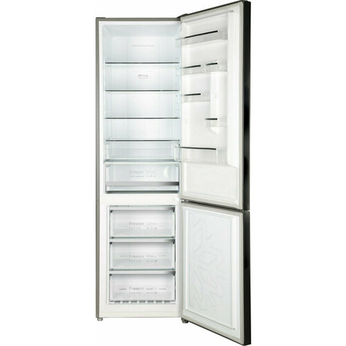 Холодильник Weissgauff WRK 2000 D Full NoFrost Inverter Beige Glass бежевый стекло