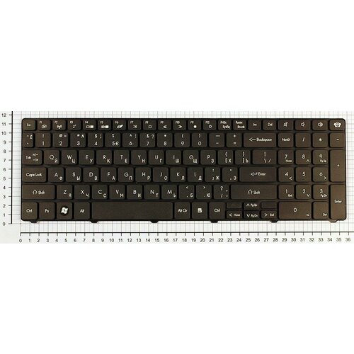 Клавиатура для ноутбука MP-09B23SU-4422, для ноутбука Packard Bell Easynote LM81, LM83, черная, MB002683