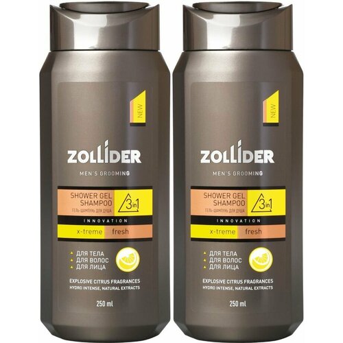 Zollider Гель-шампунь для душа 3в1 Xtreme Fresh, 250 мл, 2 шт