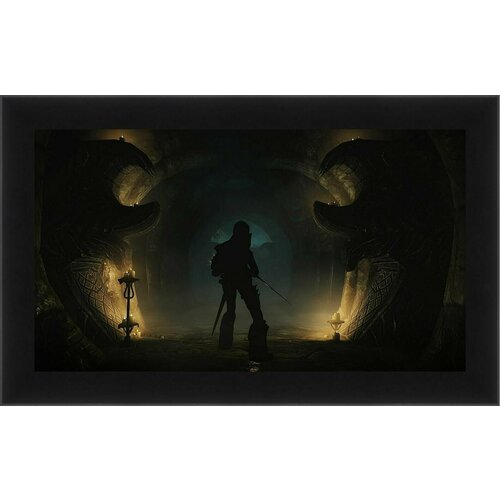Плакат, постер на бумаге The Elder Scrolls V: Skyrim. Размер 21 х 30 см