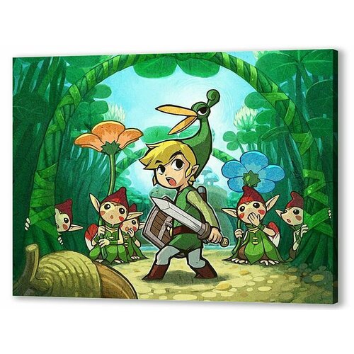Плакат, постер на холсте The Legend Of Zelda: The Minish Cap. Размер 60 х 84 см