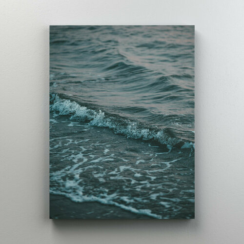 Интерьерная картина на холсте "Утренний прилив" моря и океаны, размер 45x60 см