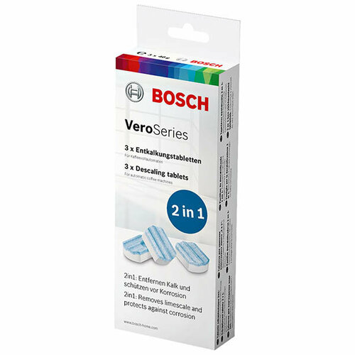 Таблетки для удаления накипи Bosch TCZ8002, 3 шт.