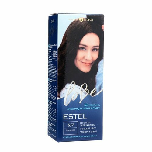 Стойкая крем-краска для волос ESTEL LOVE шоколад (комплект из 5 шт)