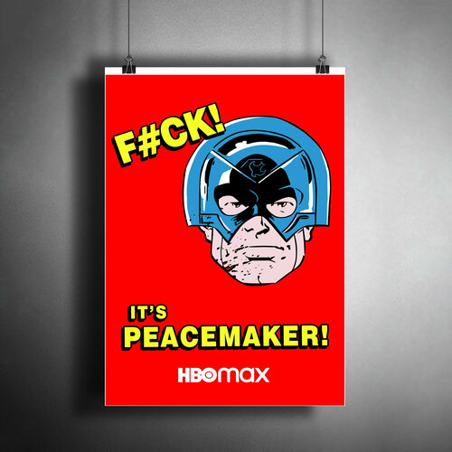 Постер плакат для интерьера "Сериал: Миротворец. Peacemaker. Актёр Джон Сина" / Декор дома, офиса, комнаты, квартиры, детской A3 (297 x 420 мм)