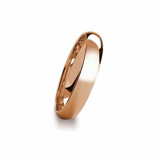 Кольцо обручальное, размер 20, розовое золото