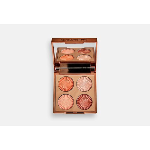 Палетка теней для век goddess glow eye quad