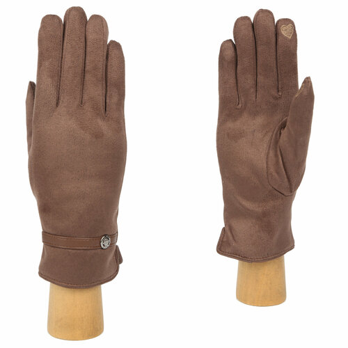Перчатки  FABRETTI, размер 7, коричневый