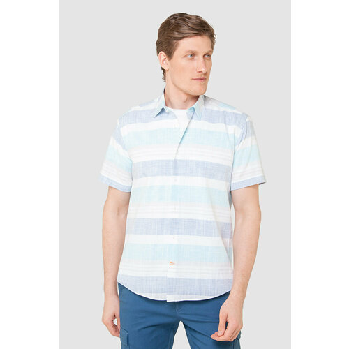 Рубашка KANZLER, размер 39, бирюзовый