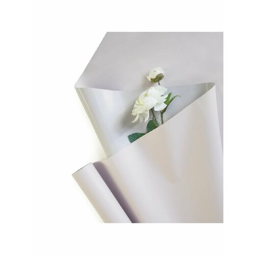 Пленка для цветов "Корея", Пудра теплый серый / 10*0,5 м