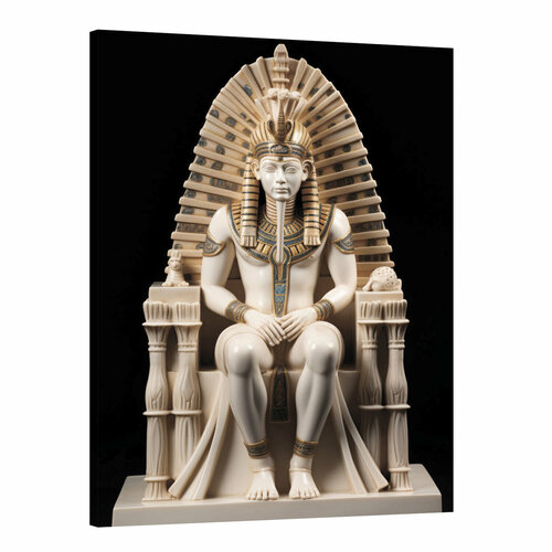 Интерьерная картина 50х70 "Скульптура фараон"