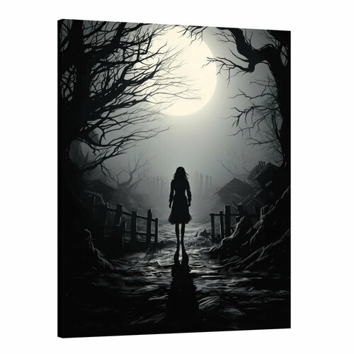Интерьерная картина 50х70 "Хэллоуин: Ночь ведьм"