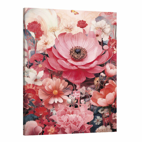Интерьерная картина 50х70 "Розовая фантазия"