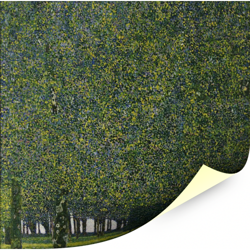 Картина для интерьера "Парк", художник Климт, Густав, печать на холсте (40х40 см / без подрамника)