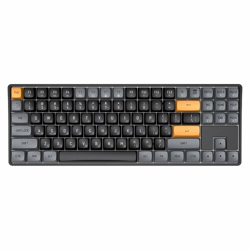 Клавиатура беспроводная VOROTEX MK87R Yellow Switch, коричневый сахар