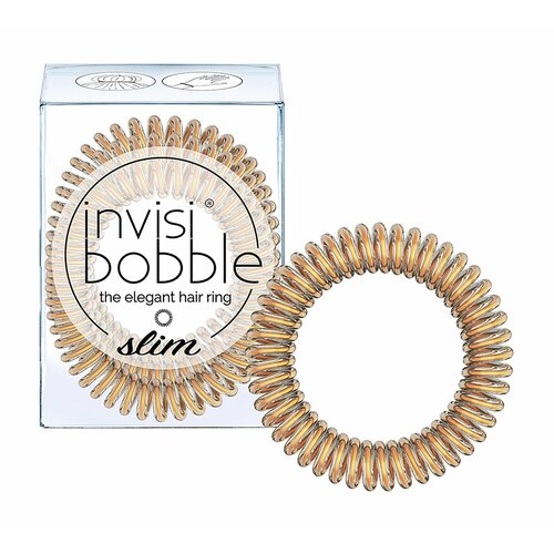 Резинка-браслет для волос Invisibobble Slim Hair-Rings Bronze Me Pretty