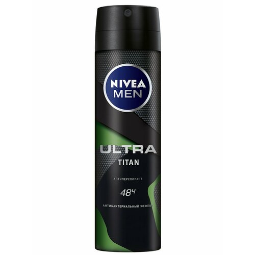 Nivea Men Дезодорант-антиперспирант спрей антибактериальный эффект Ultra titan 150 мл - 1 шт