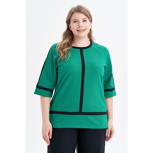 Блуза Olsi, размер 60, зеленый