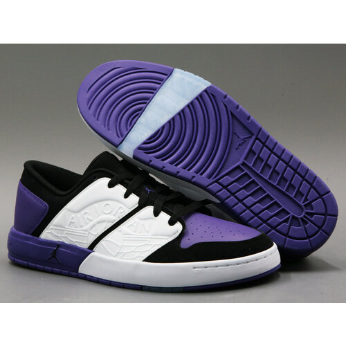 Кроссовки NIKE Air Jordan Nu Retro 1 Low, полнота D, размер 8,5 US, фиолетовый, черный