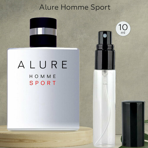 Gratus Parfum Alure Homme Sport духи мужские масляные 10 мл (спрей) + подарок