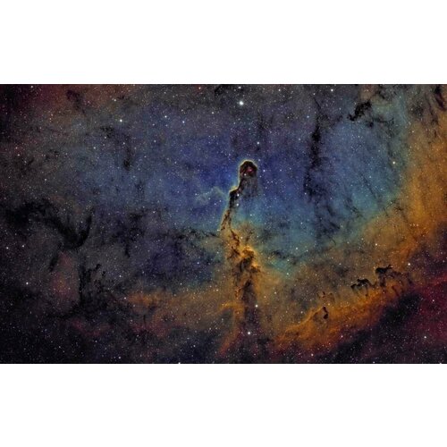 Картина на холсте 60x110 LinxOne "Галактика туманность, звезды, космос" интерьерная для дома / на стену / на кухню / с подрамником