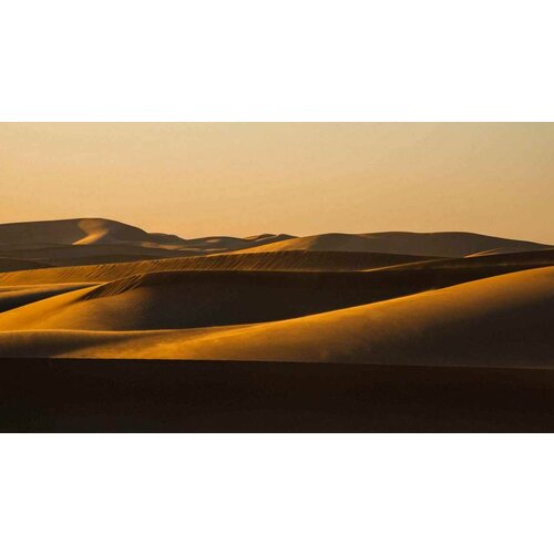 Картина на холсте 60x110 LinxOne "Пустыня, песок, барханы, дюны" интерьерная для дома / на стену / на кухню / с подрамником