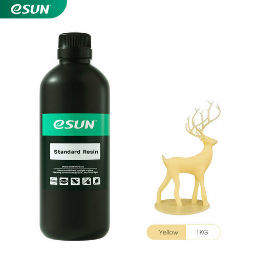 Фотополимерная смола eSUN Standard Resin желтая (1 кг.)