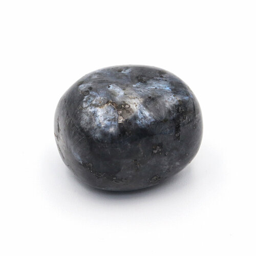 Камень натуральный "Ларвикит" (Норвежский Черный Лабрадор), галтовка (15-20 г, 20-25 мм)