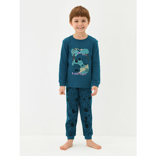 Пижама  Kogankids, размер 104 / 4 года, синий