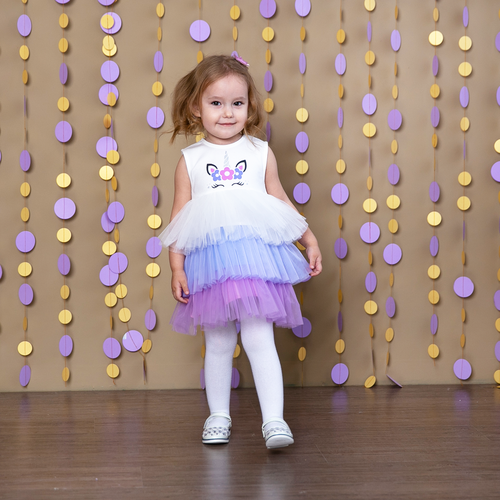 Платье АЛИСА, размер 86, фиолетовый
